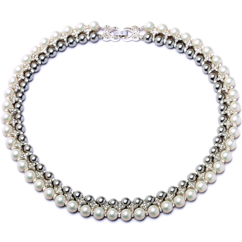 2 Tone Pearl Necklace – Take Me Home Accessories